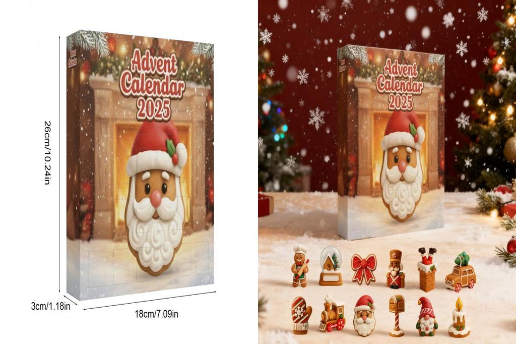 [AM] Advent Calendar for Kids Gingerbread Man Advent Calendar 24 Days ...