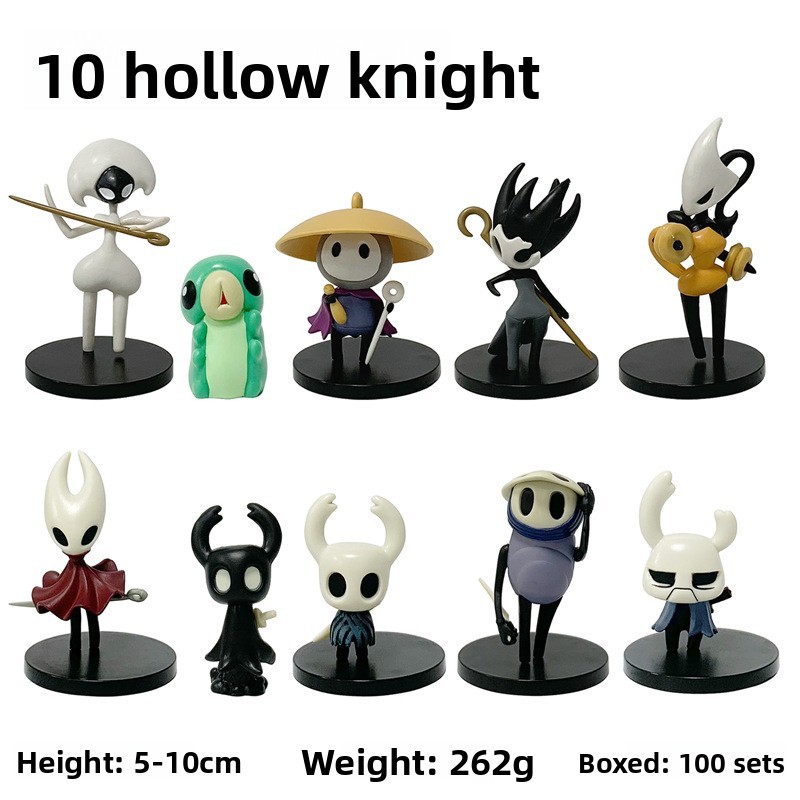 Hollow Pvc Knight Model Set With Shadow And Crawler Themes For And ...