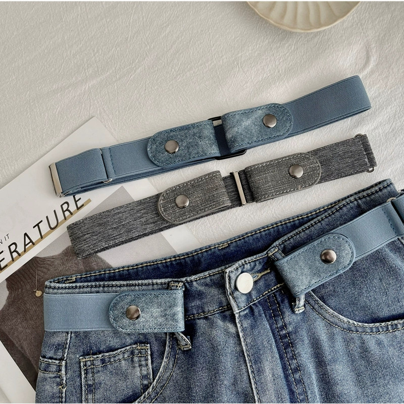 Adjustable Elastic Waist Band Invisible Belt Buckle-Free Belts For ...