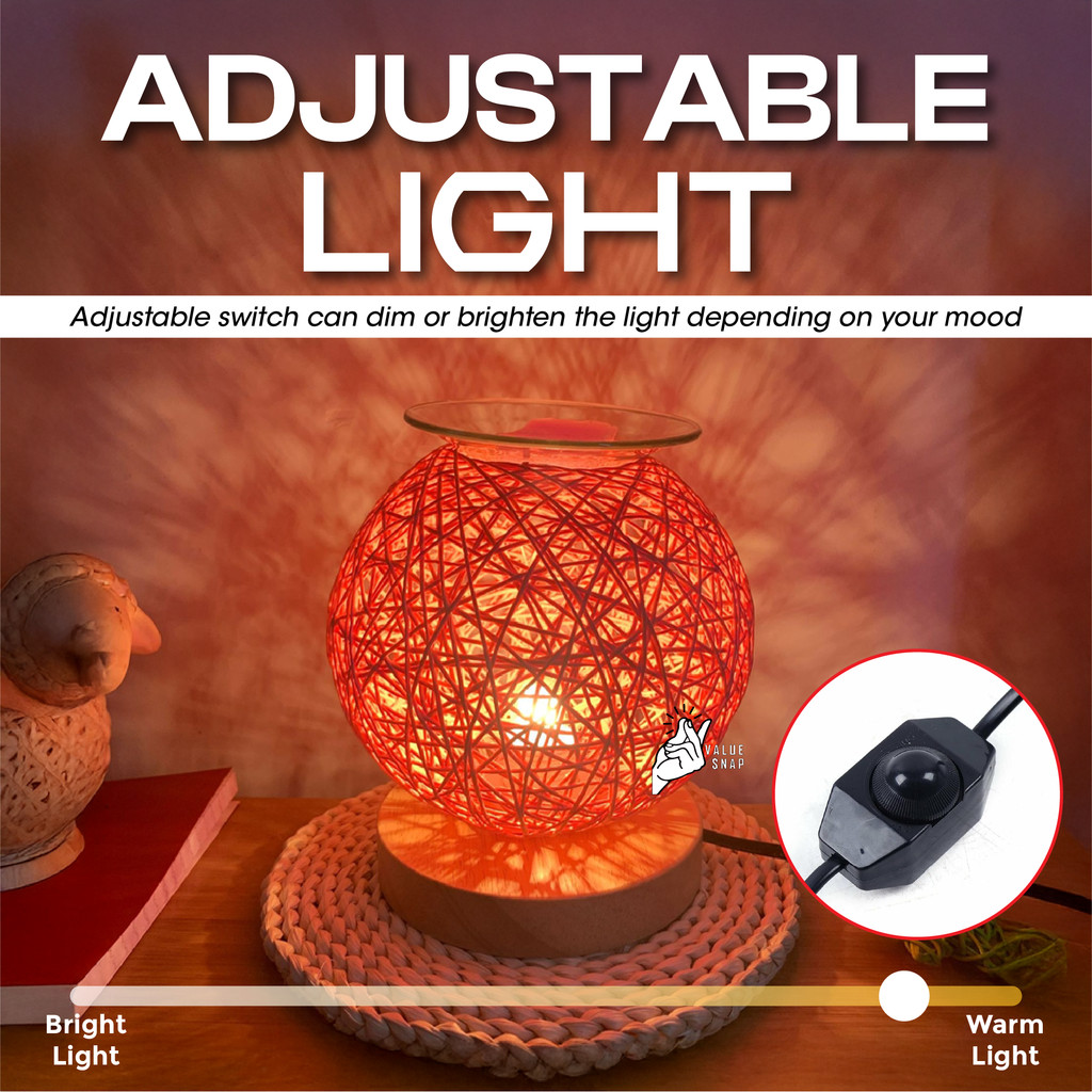 Candle warmer Scented candle aromatherapy Aromatic rattan ball wax ...