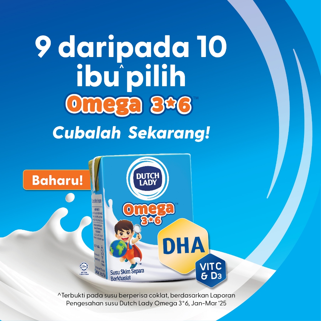 Dutch Lady Omega 3*6 Plain 125ml x 4s | Shopee Malaysia