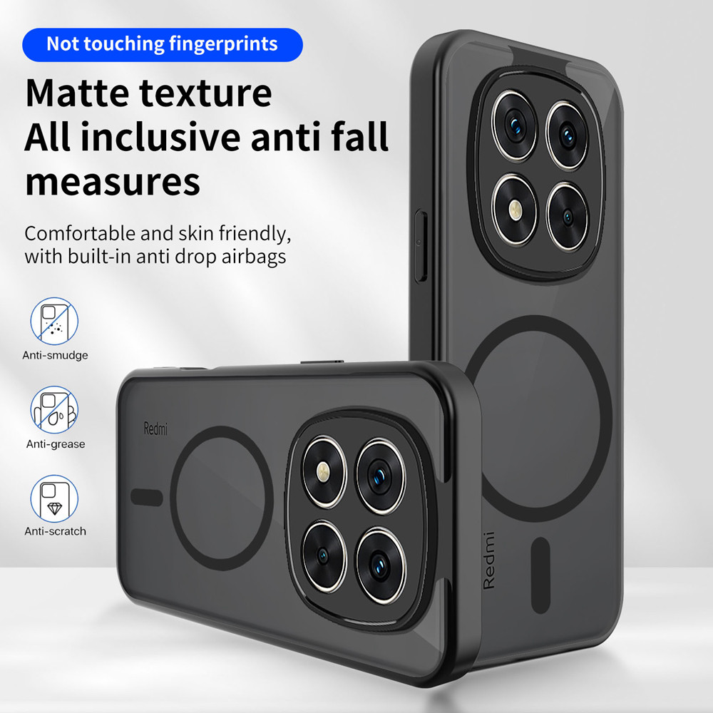 KEYSION Magnetic Phone Case for Redmi Note 14 Pro+ 5G Soft Silicone+PC ...