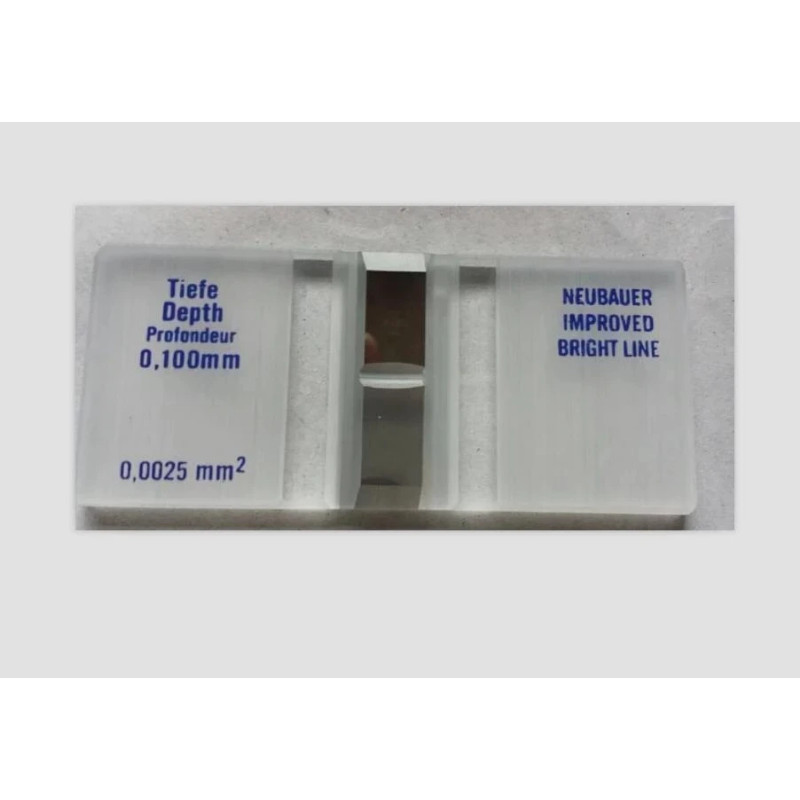 1pcs blood cell counting chamber Hemocytometer with bright line for lab ...