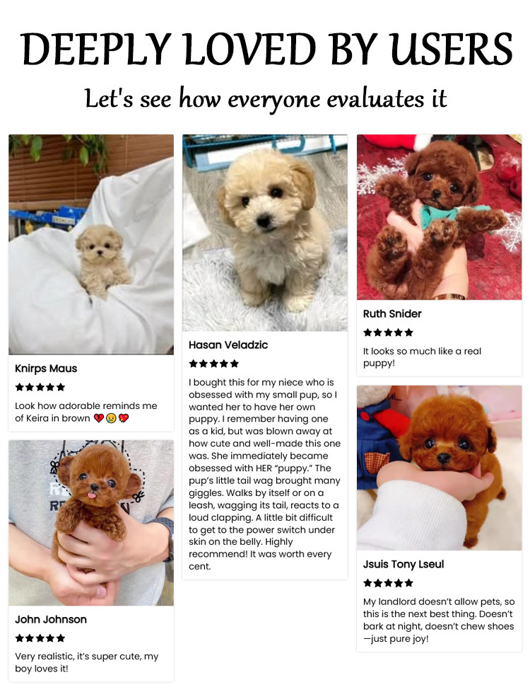 Electric Simulation Puppy Plush Toys/AI Interactive Smart Pet ...