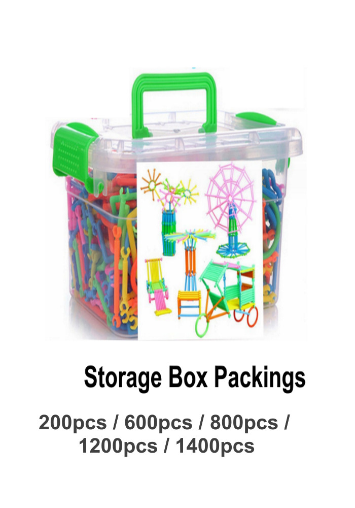 [STORAGE BOX INCLUDED] 600PCS / 420PCS Smart Stick Building Blocks ...