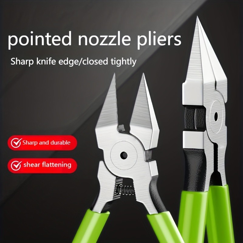 Ergonomic 6-Inch Green Ultra-Thin Modeling Plier - Super Sharp Blade ...