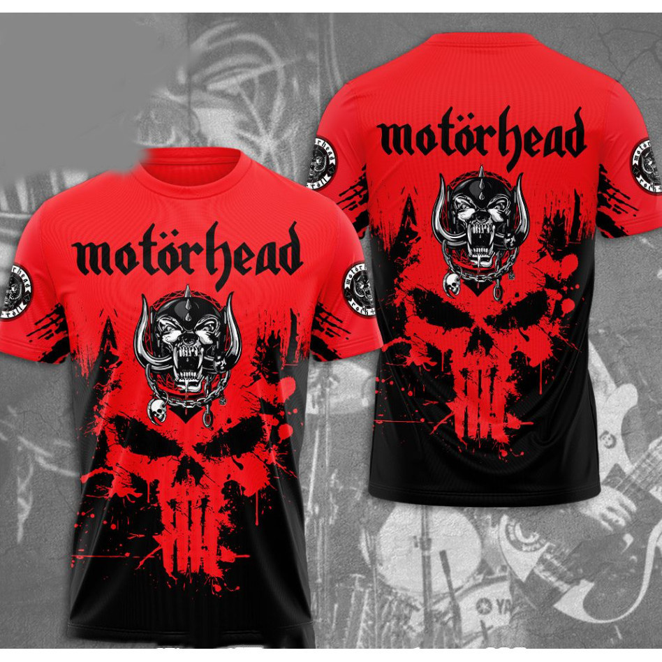Motorhead AOP 3D T-Shirt | Trendy Rock Band Prints | Men and Women ...