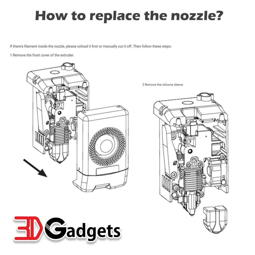 Flashforge AD5X Nozzle Assembly/ Hotend Kit for AD5X Hotend Replacement ...