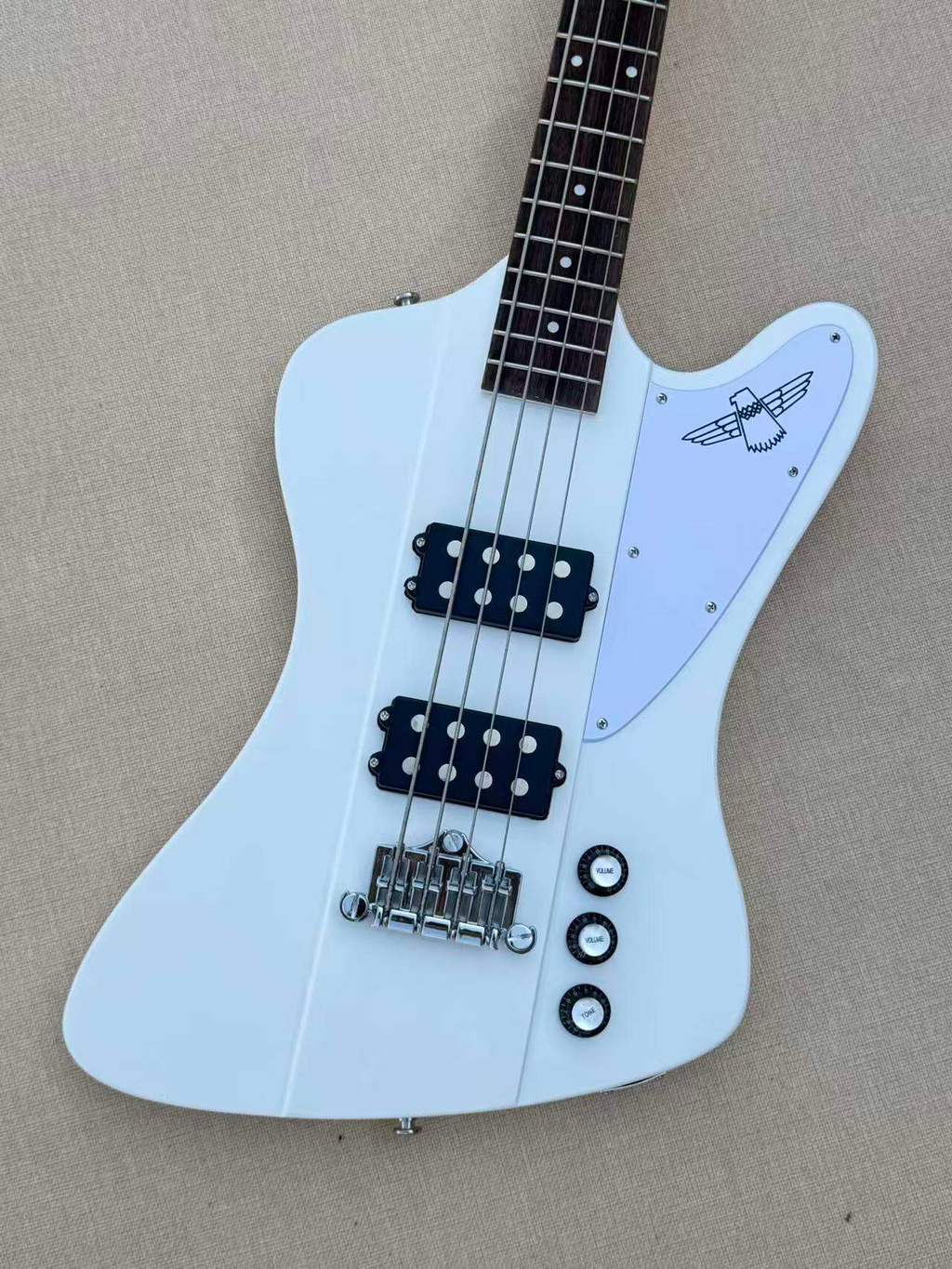 4 string Gibson Firebird Electric Bass Professional Bass (White/Black ...