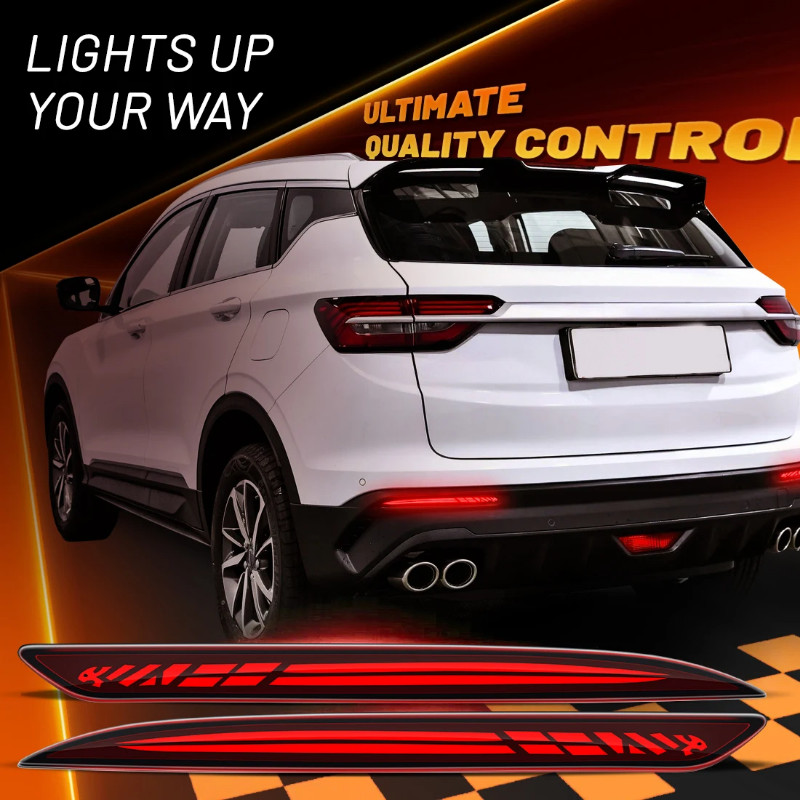 Rear Bumper Reflector Lights For Geely Coolray Proton X50 2018 2019 ...
