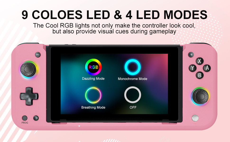 Full-Size Ergonomic Handheld Mode Controller, Wireless Controller for ...