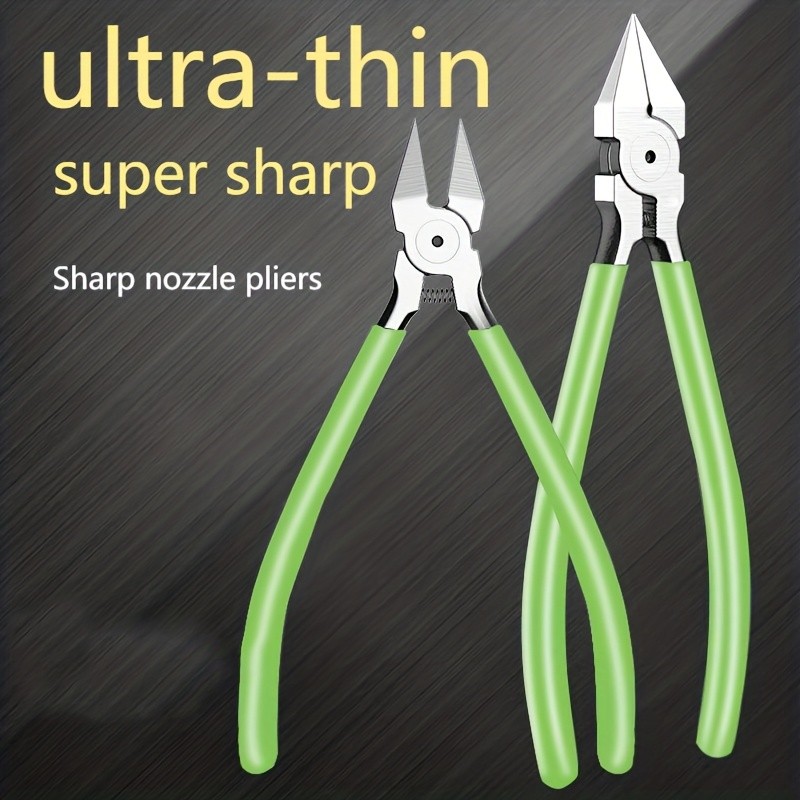 Ergonomic 6-Inch Green Ultra-Thin Modeling Plier - Super Sharp Blade ...