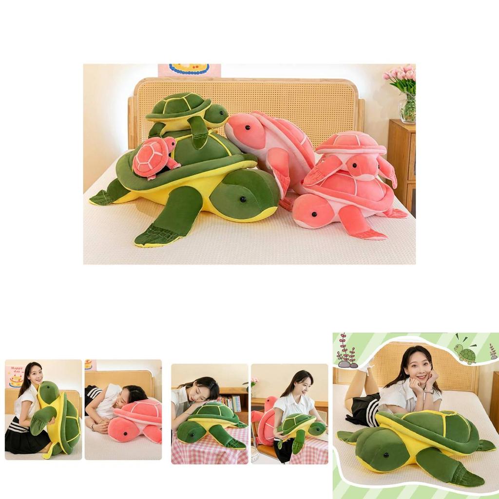 Turtle Lovable Green Plushie Hug Pillow Pp Cotton Filled Sea Stuffed ...