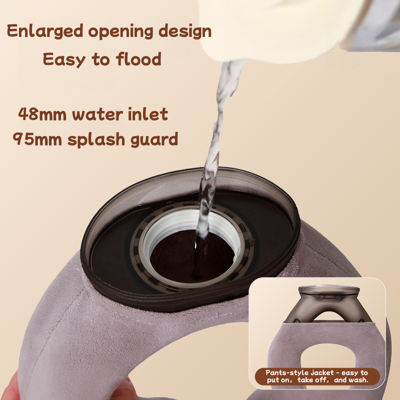 2 in 1 U-shaped Neck Hot Water Bag Portable Reusable Hot Water Bag for ...