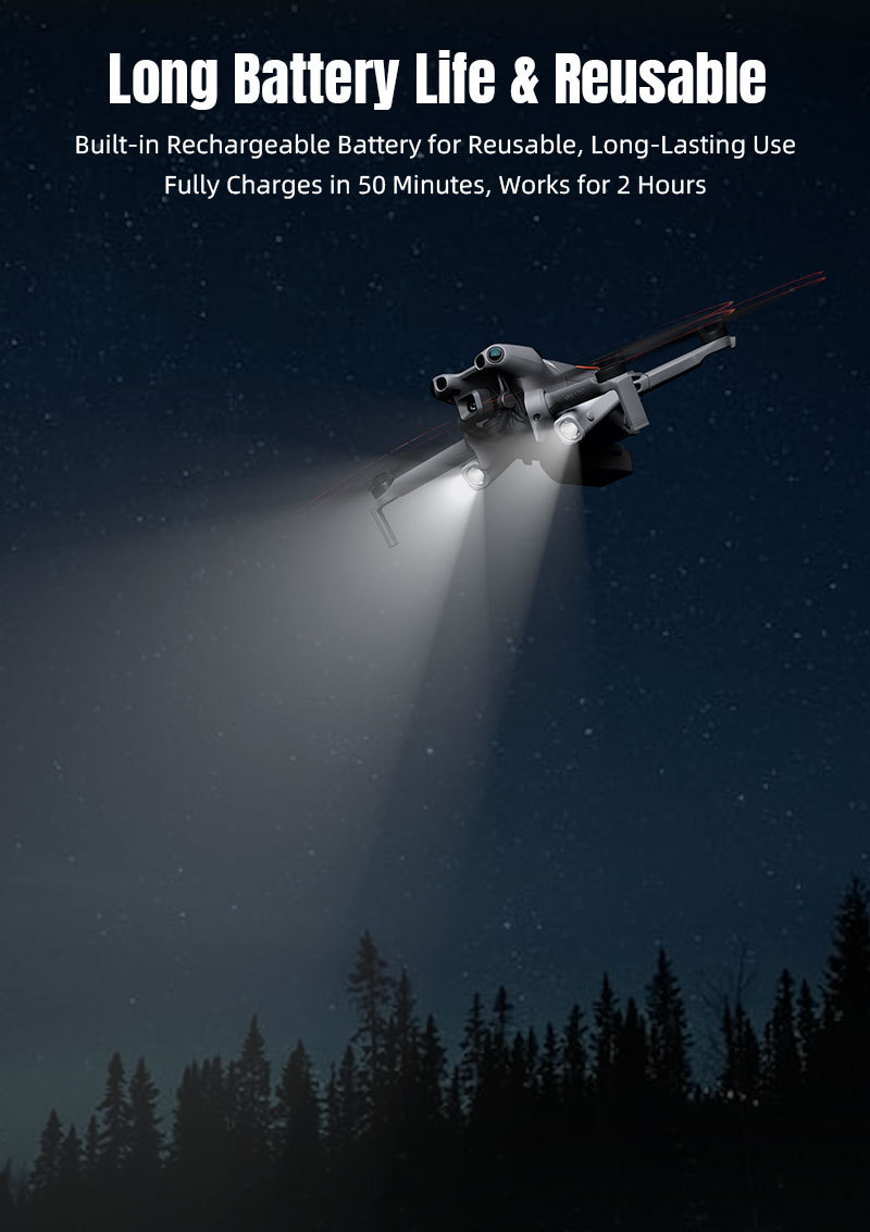 Suitable for DJI MINI 5 PRO Night Searchlight Multi-Function Night ...