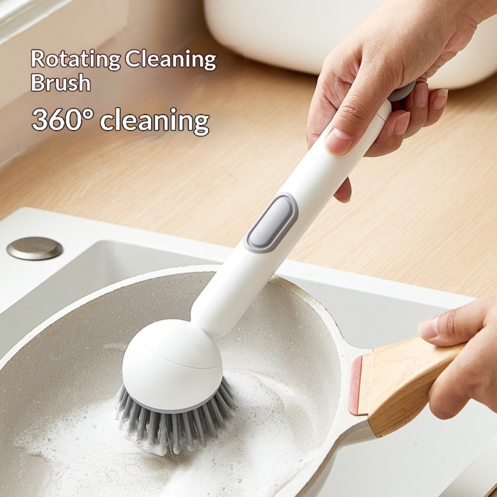 Creative Squeezeable Liquid Pot Brush with Handle Kitchen Household ...