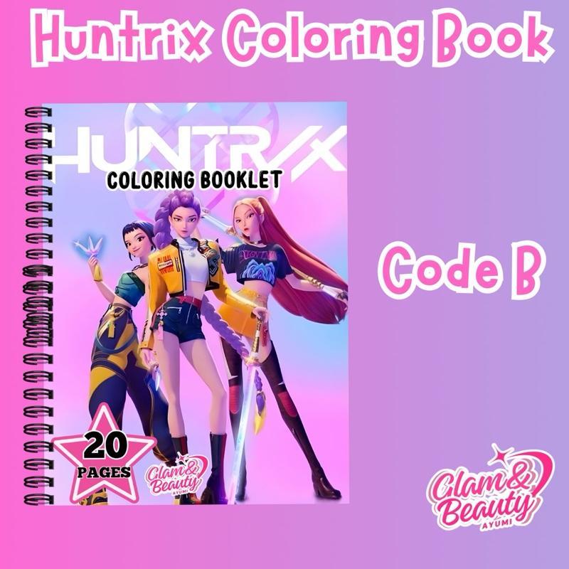 HUNTRIX Kpop Demon Hunters COLORING Notebook for Kids - 40 Pages ...