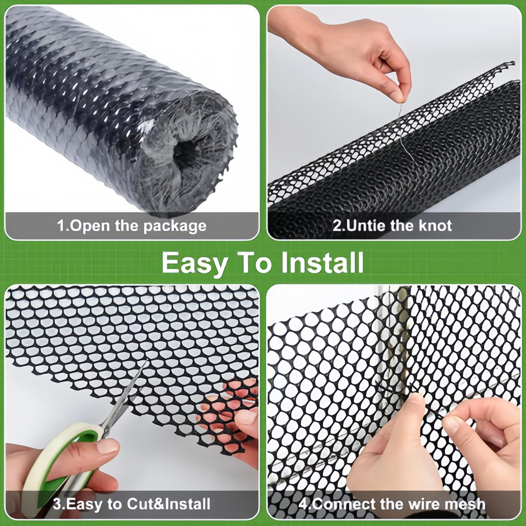 Mson pet Plastic Safety Net Jaring Pagar Cat Fence Outdoor Plastic Wire ...