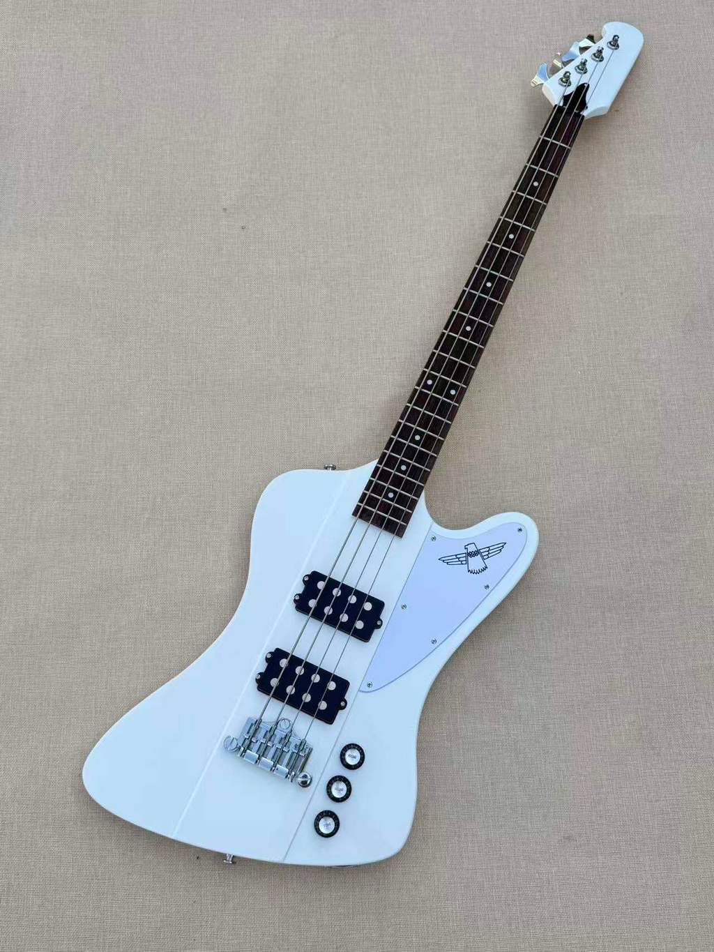 4 string Gibson Firebird Electric Bass Professional Bass (White/Black ...