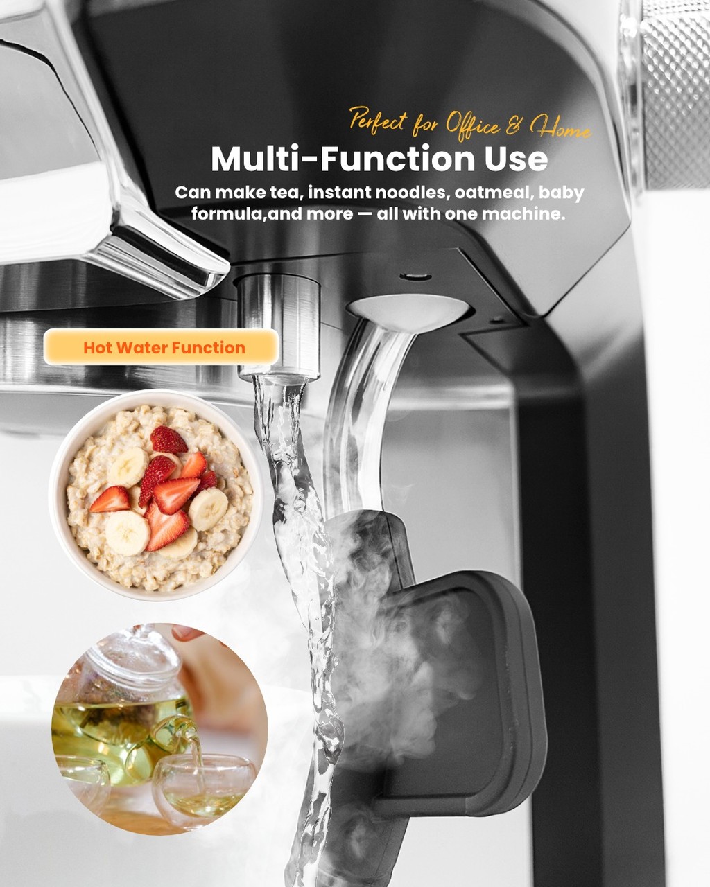 (New Available) Giselle Hot Water Dual Boiler Espresso Coffee Maker ...