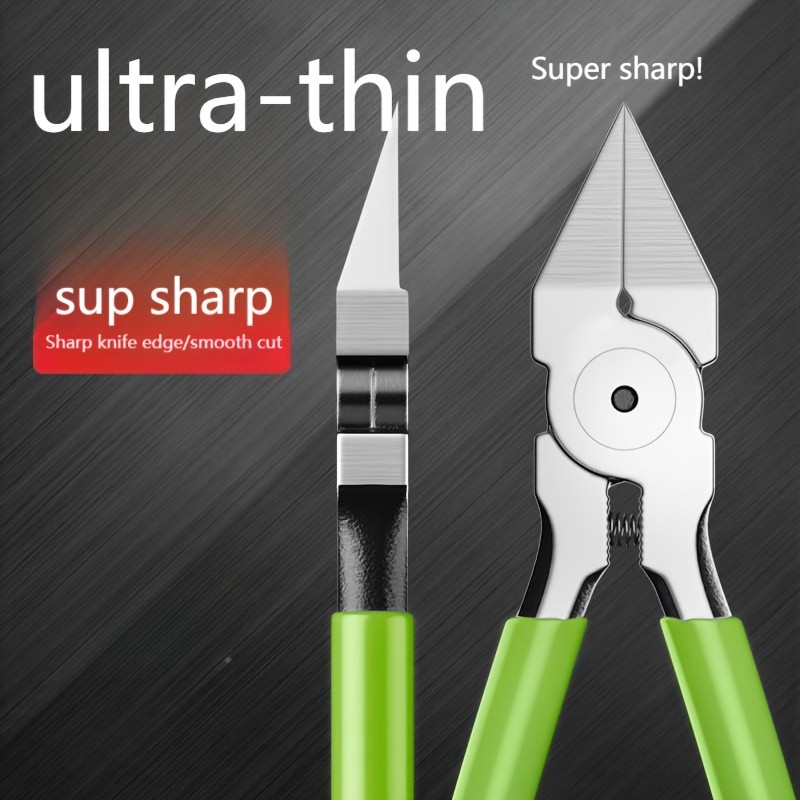 Ergonomic 6-Inch Green Ultra-Thin Modeling Plier - Super Sharp Blade ...