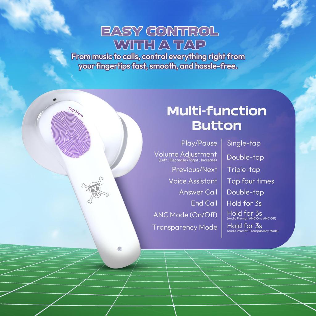 FANTECH FT20 One Piece Edition TWS Earbuds | Bluetooth 5.3 | Anime ...