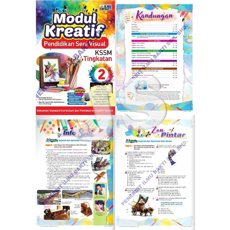 📚2026 MODUL KREATIF PENDIDIKAN SENI VISUAL TINGKATAN 1 2 3 KSSM 2026 ...