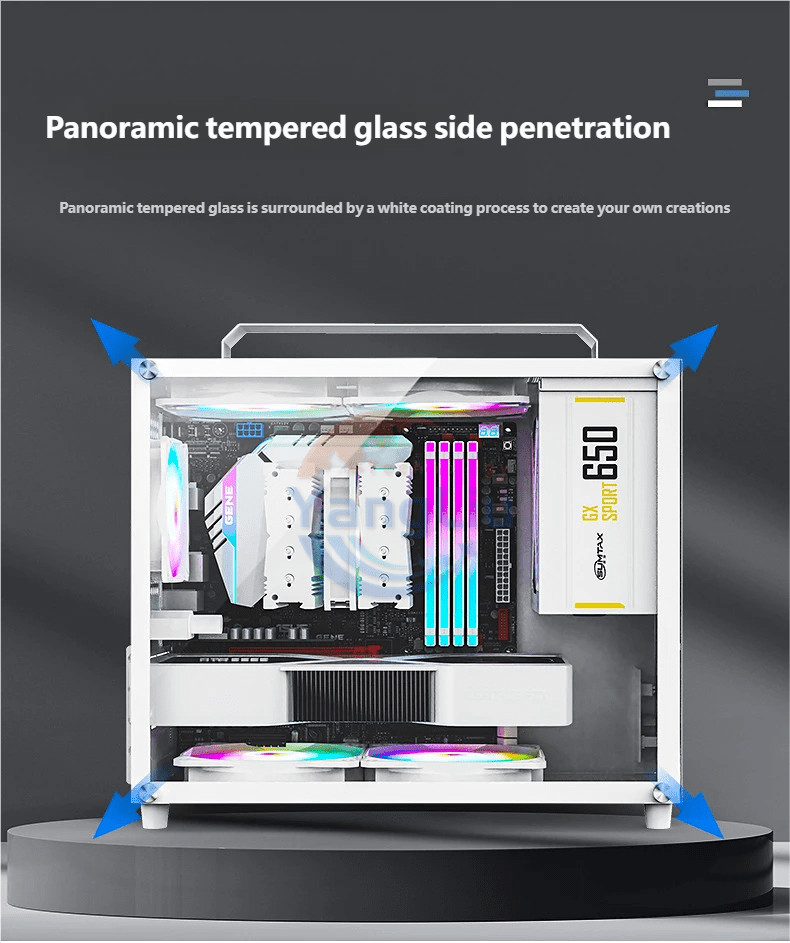 VP500 Aluminum Handheld Portable Gaming Desktop Case M-ATX Mini ITX ...