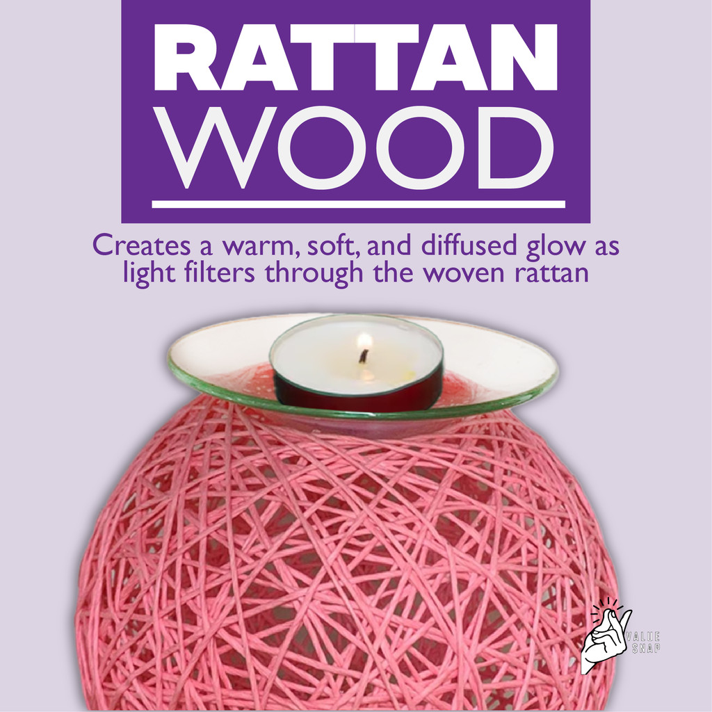 Candle warmer Scented candle aromatherapy Aromatic rattan ball wax ...