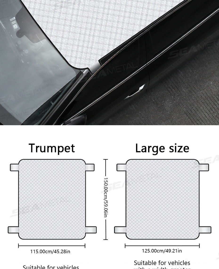 SEAMETAL Car Sunroof Shade Cover Sunscreen Waterproof Ice Snow ...