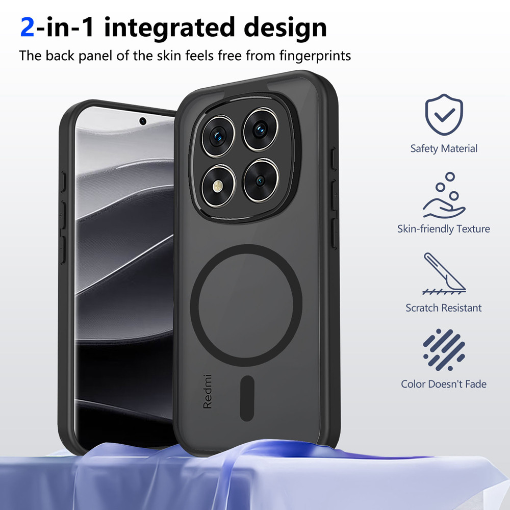 KEYSION Magnetic Phone Case for Redmi Note 14 Pro+ 5G Soft Silicone+PC ...