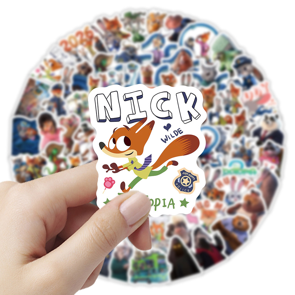 103 Pcs Classic Zootopia 2 Cartoon Stickers - Cute Animal Character ...