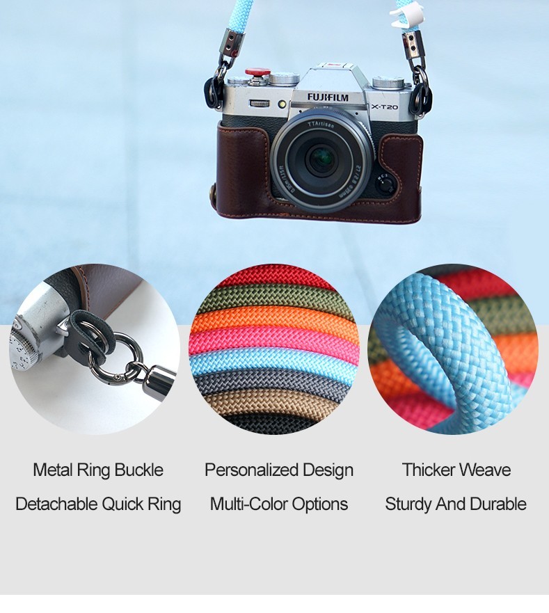 Camera Wrist Strap for Sony Fuji Hand Grip SLR DSLR Camera Shoulder ...