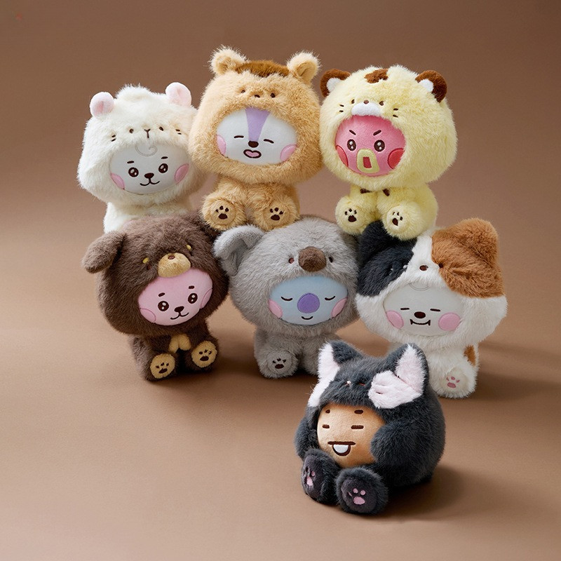 Kpop Idol TATA COOKY CHIMMY BABY MORE FLUFFY Plush Doll Cute Cartoon ...