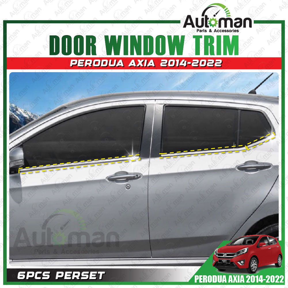 Window Trim Lining Perodua Axia 2014 - 2022 Door Belt Moulding Panel ...