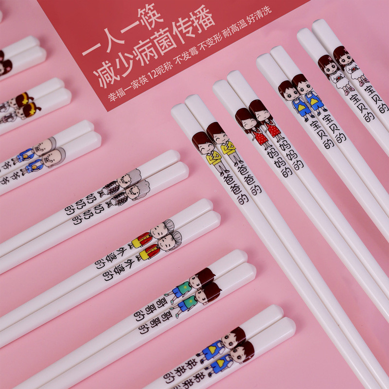 🏷️ Penyepit Seramik Kartun 24.5cm | Cartoon Ceramic Chopsticks Family ...