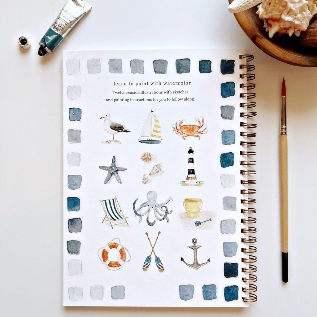 Beginner Color Mixing Watercolor Exercise Book/Outdoor Watercolor ...