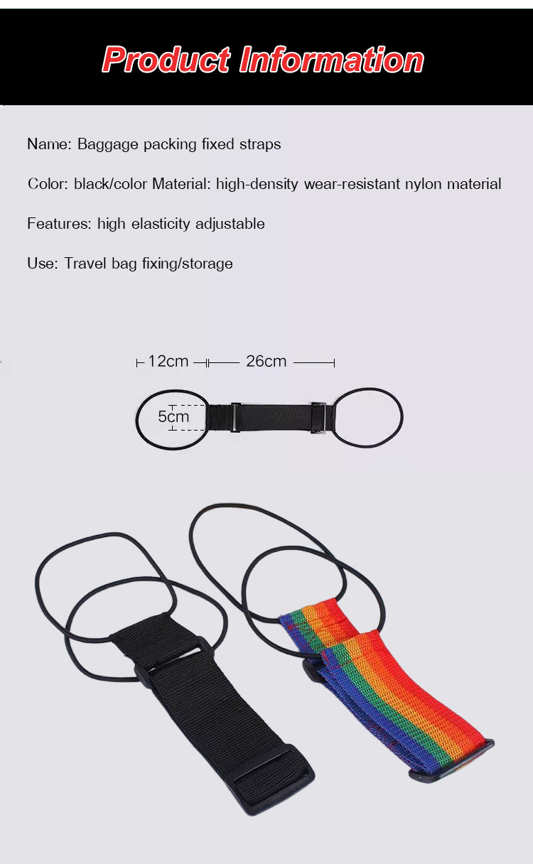 1/2 PCS Portable/Effortless Luggage Packing Straps/Adjustable Securing ...