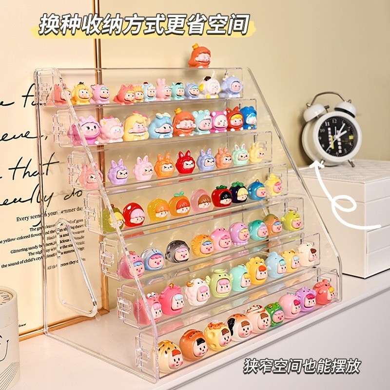 Rak Paparan Akrilik Kids Transparent Acrylic Display Box Cute Particle ...