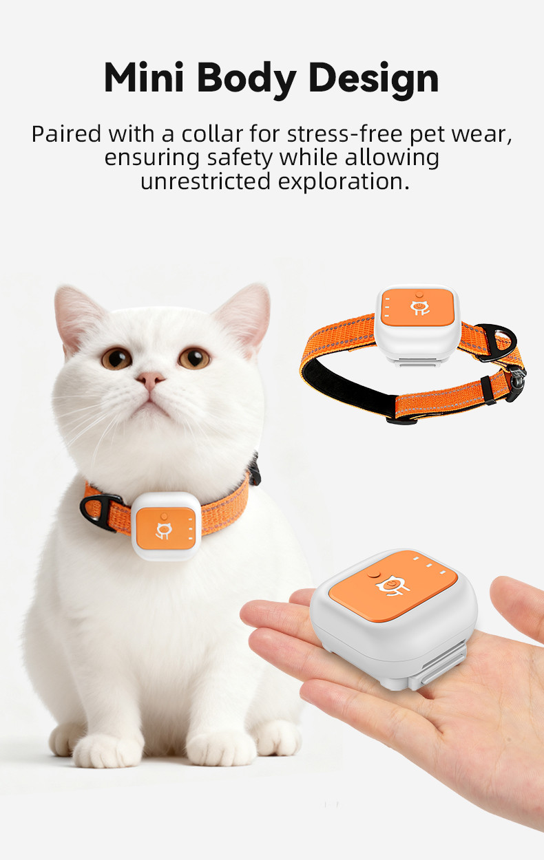 4G Pet GPS Tracker for Cats Dogs, Real-Time GPS AGPS WiFi LBS Tracking ...
