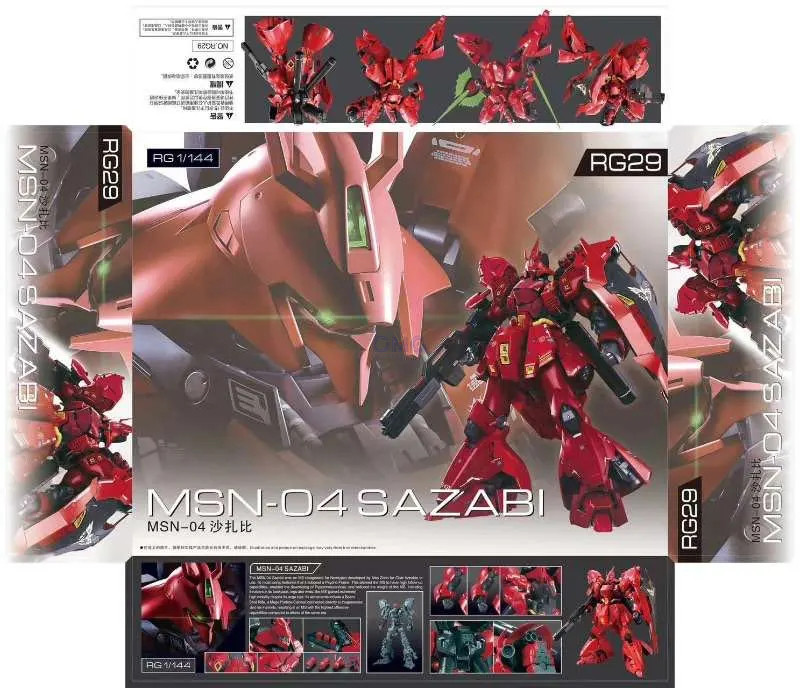 No Brand RG 1/144 MSN-04 Sazabi RG29 Assembly Model Kit RG Sazabi China ...