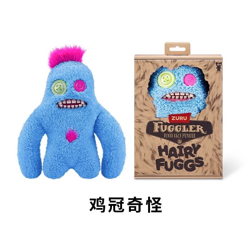 Fuggler Official Authentic Toothless Monster Hairy Series Plush Toys ...