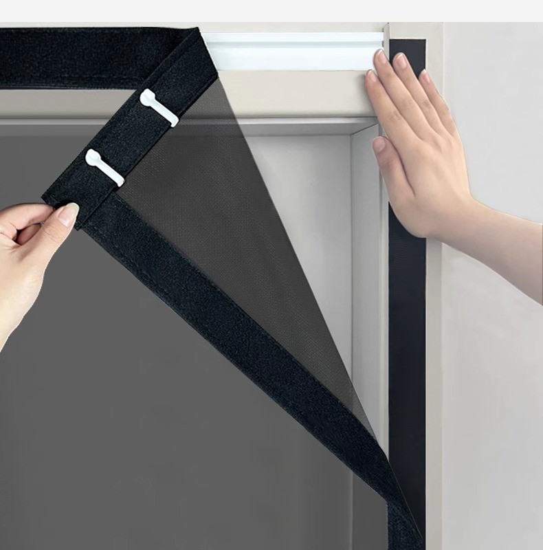 YoCiao Magnetic Screen Door – Track Sliding Mosquito Net Partition ...