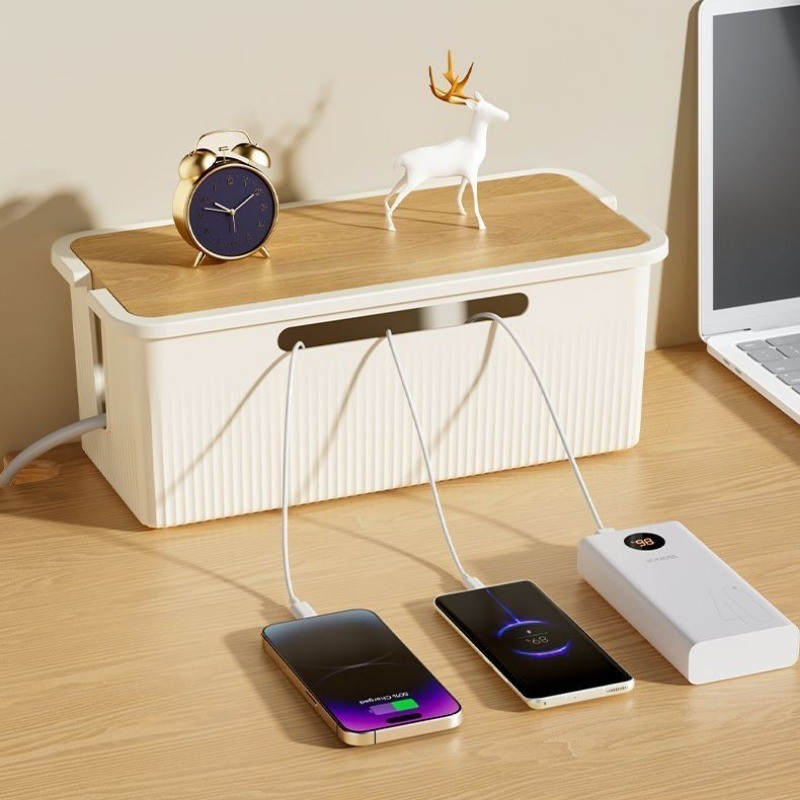 New plug-in power cord storage box, socket breakout box, computer power ...