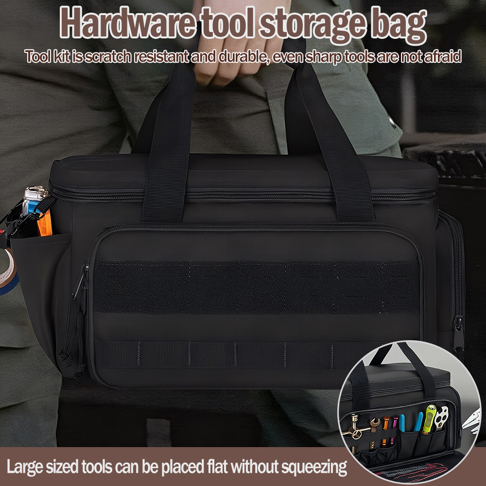 Heavy-Duty 14-inch Tool Storage Bag with Reinforced Anti-Friction ...