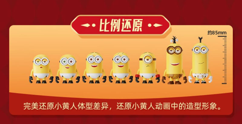 Blokees Minions MoKoo Version Series--01 N-Disguise Bob Dave Kevin Phil ...