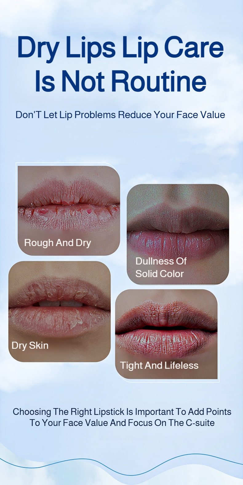 Lipstick Moisturize Anti-dry Crack Lip Oil Light Lines Multi-function ...