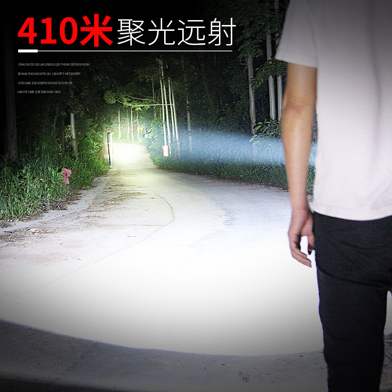 SUPERFIRE M9-X 7W Portable Flashlight Searchlight Big Beam Long-Range ...