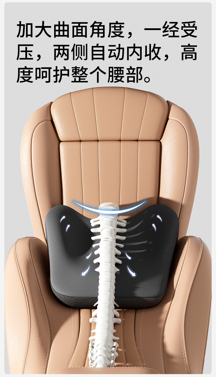 NeLar Car Headrest/Lumbar Support Cushion Washable Pillow 汽车头枕腰靠 ...
