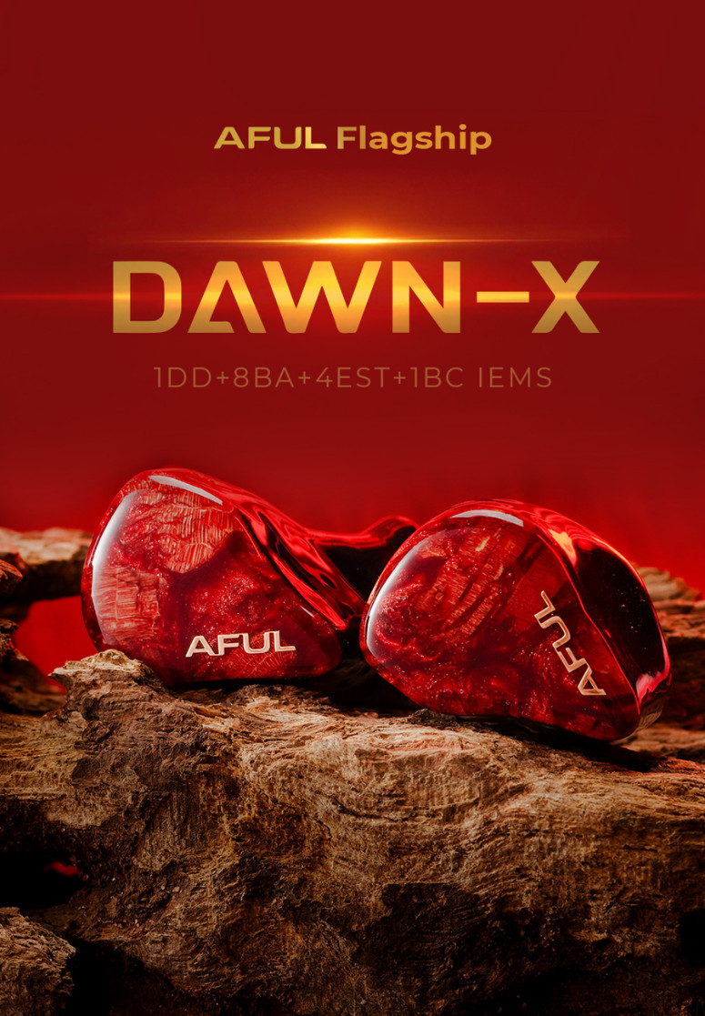 AFUL DAWN-X, In-Ear Monitors: 1DD+8BA+4EST+1BC Quad-Brid Flagship RLC ...